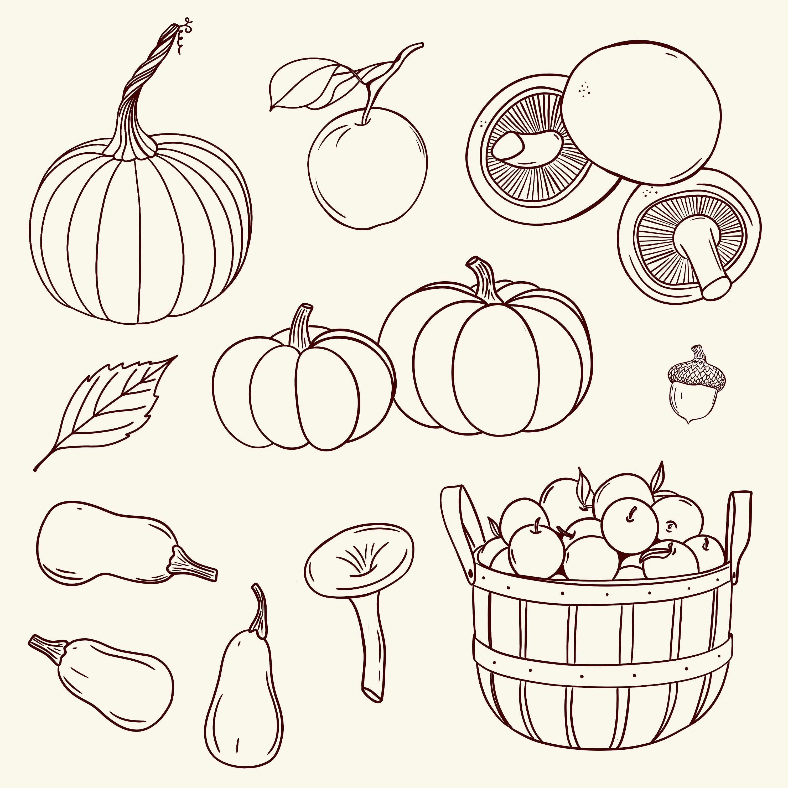 Fall Harvest Drawing