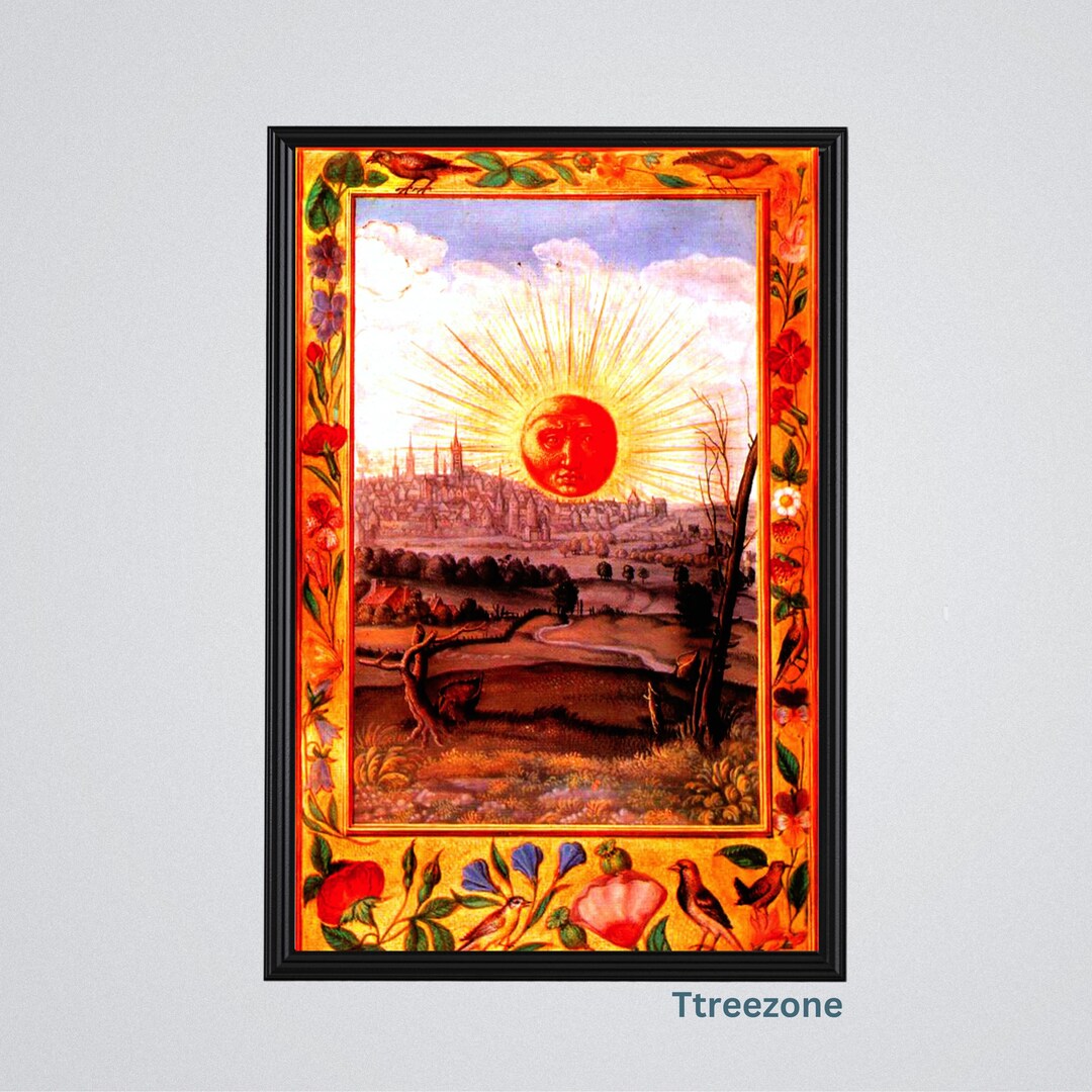 Splendor Solis. Medieval Print. A German Alchemical Treatise, 1582 ...