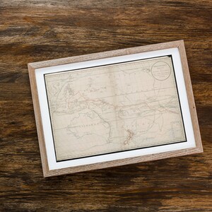 Map of Australia and Polynesia. Vintage Late 1700's Map of South ...