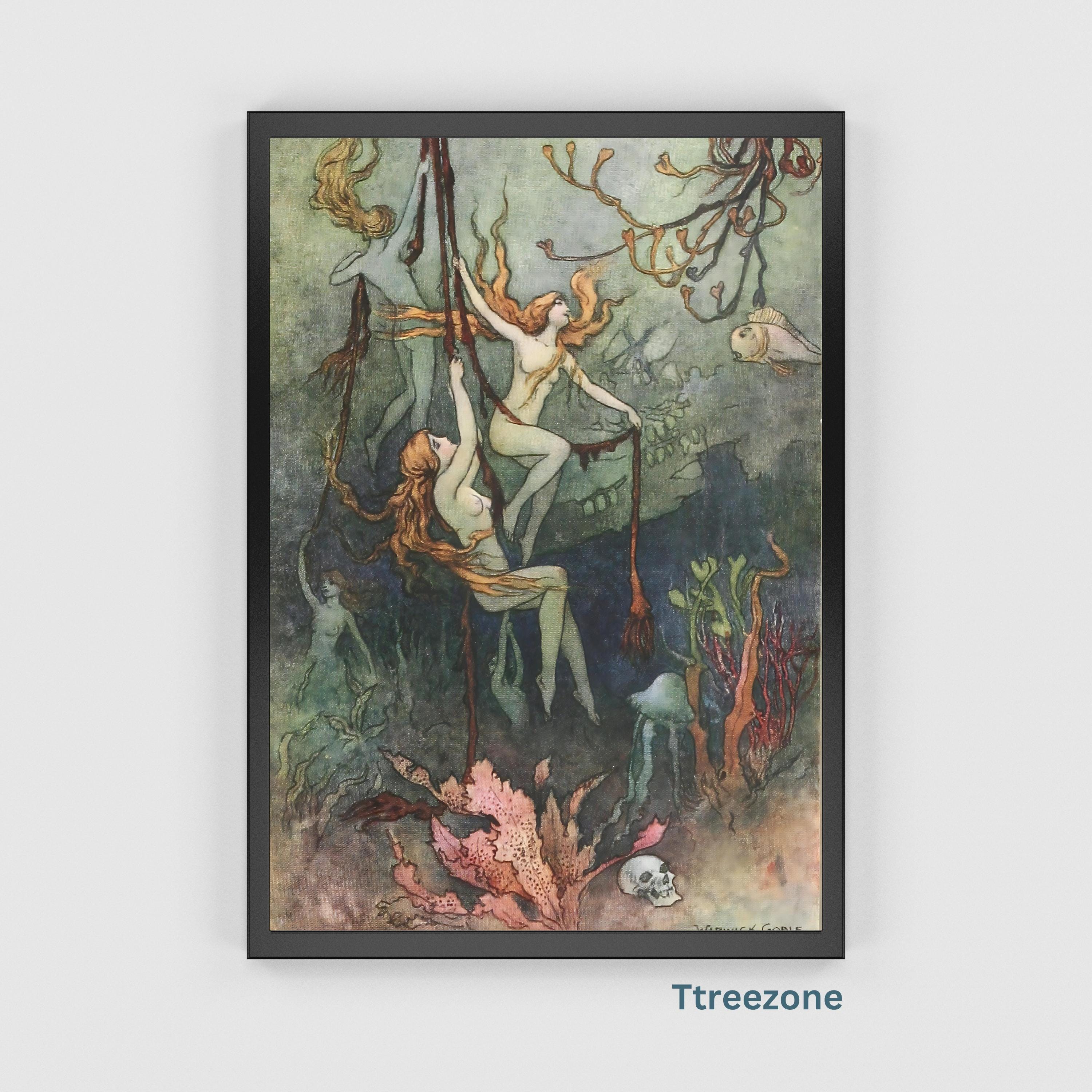 Sea Nymphs. Fairy Tale. Little People. Aquatic Nymphs. Pagan Artwork ...