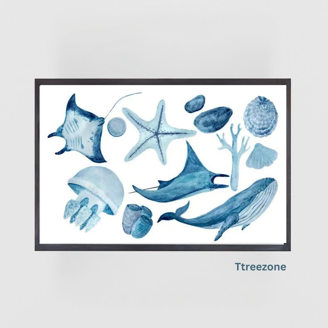 Ocean Animal Poster Sea Animals Ocean Poster Nursery Decor Printable ...