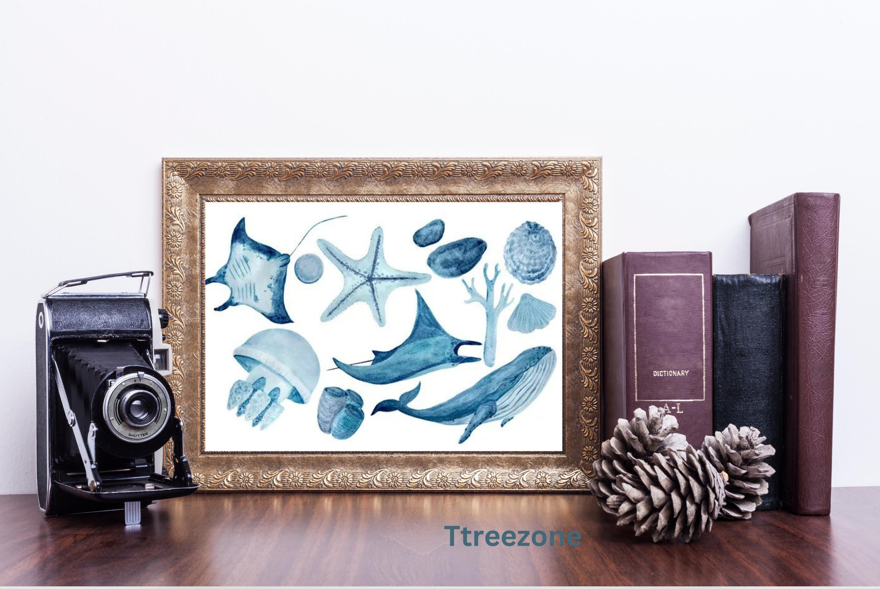 Ocean Animal Poster Sea Animals Ocean Poster Nursery Decor Printable ...