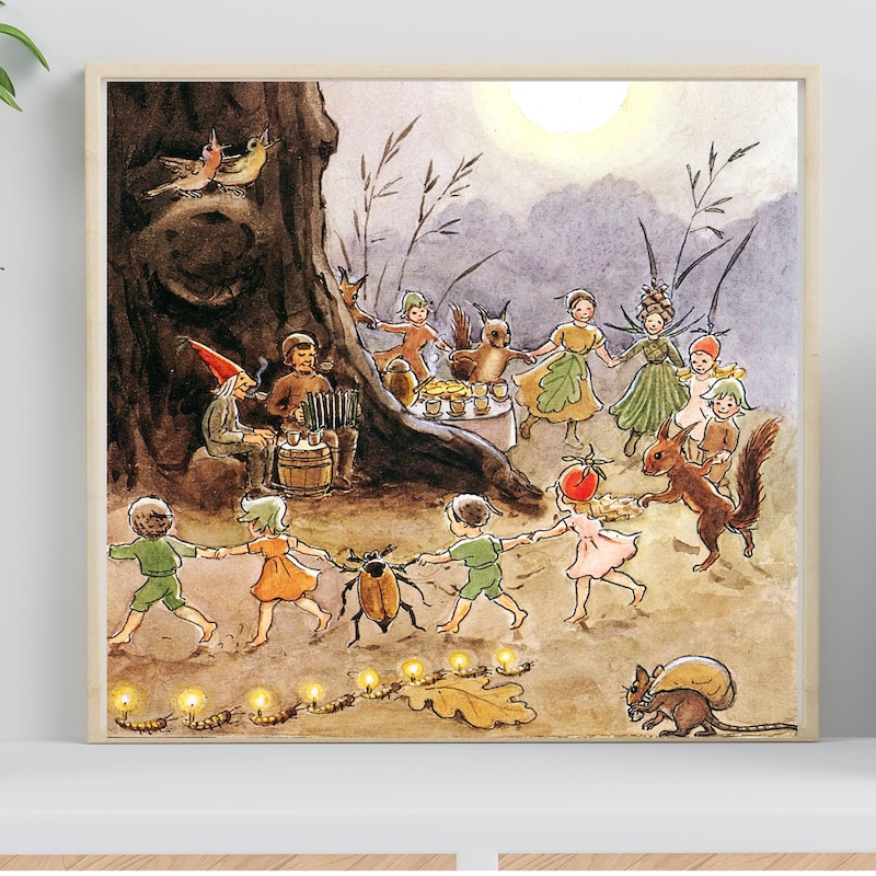 Forest Friends Art - Etsy