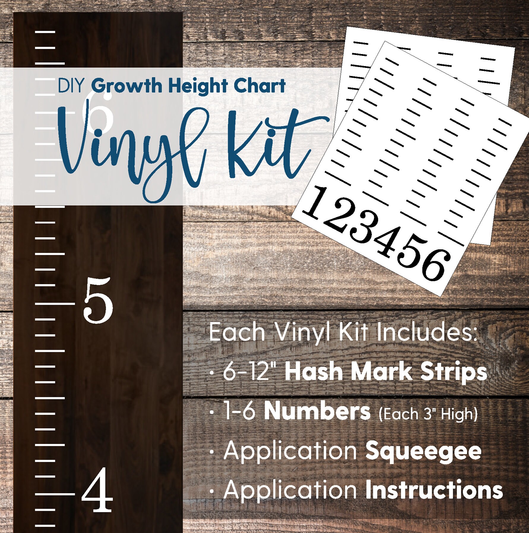 DIY Growth Height Chart Vinyl - Etsy