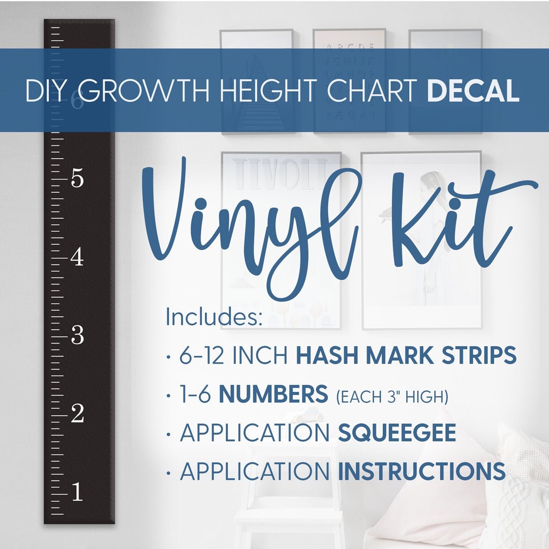 DIY Growth Height Chart Vinyl - Etsy