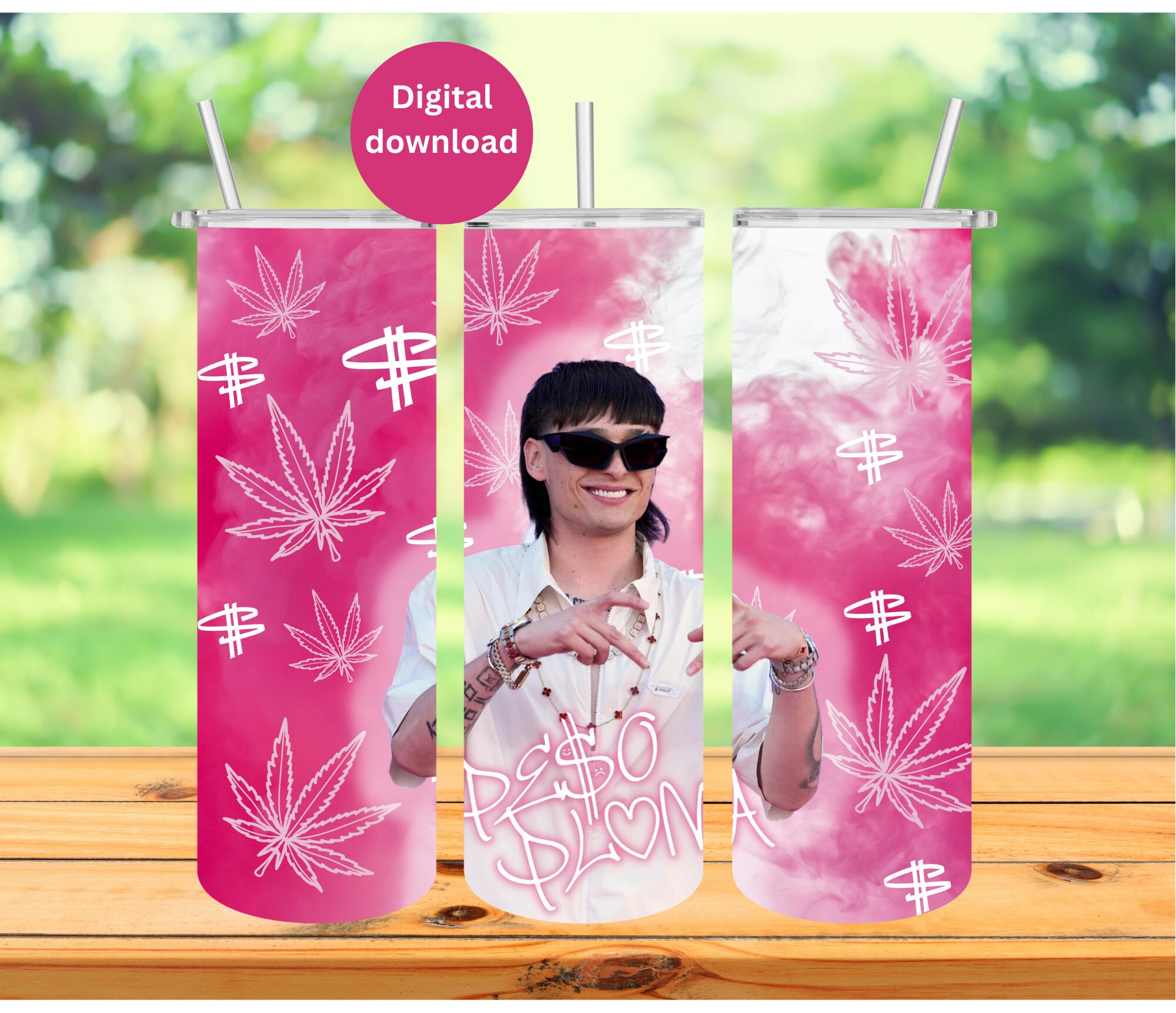 Pink Peso Pluma Tumbler Wrap - Etsy