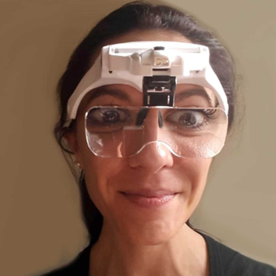 VISION AID Magnifying Glasses With Light - Hands Free Magnifier for ...