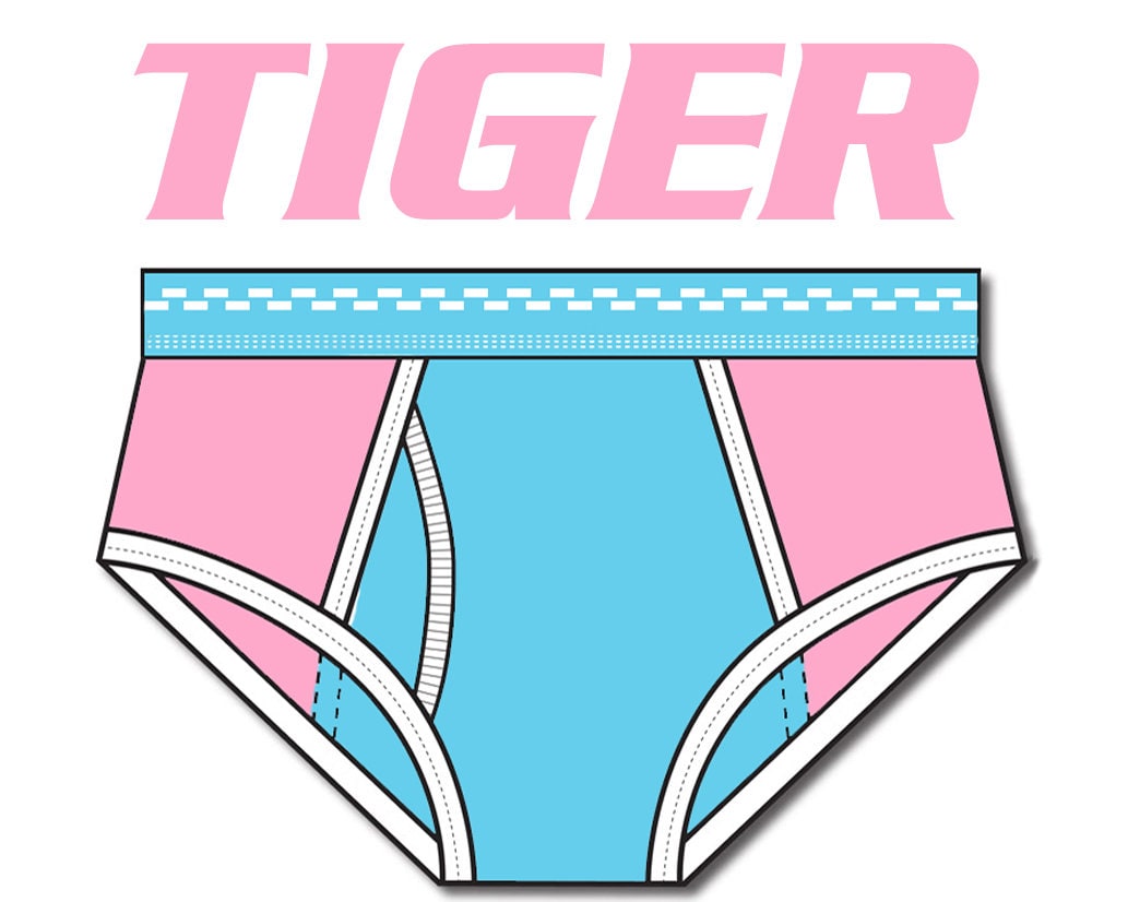 Tiger Underwear Double-seat Mid-rise - Etsy