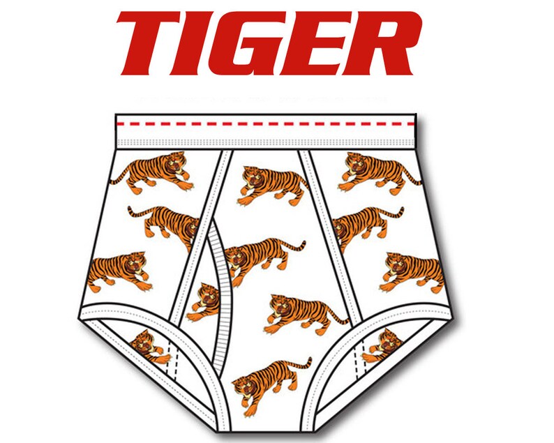 Tiger Underwear Double-seat Brief - Etsy