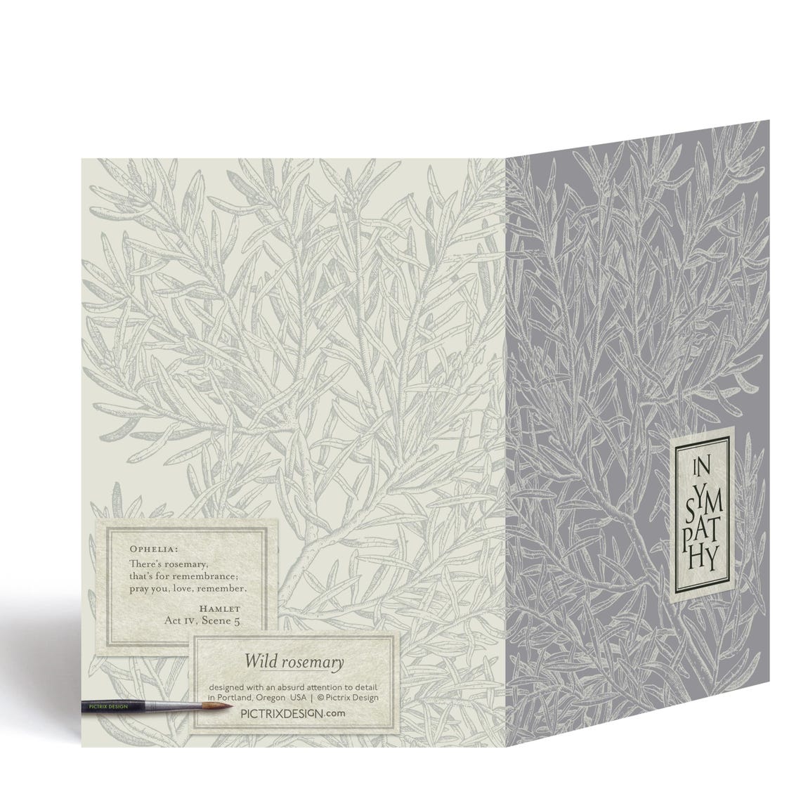 WILD ROSEMARY • Sympathy Card - Etsy