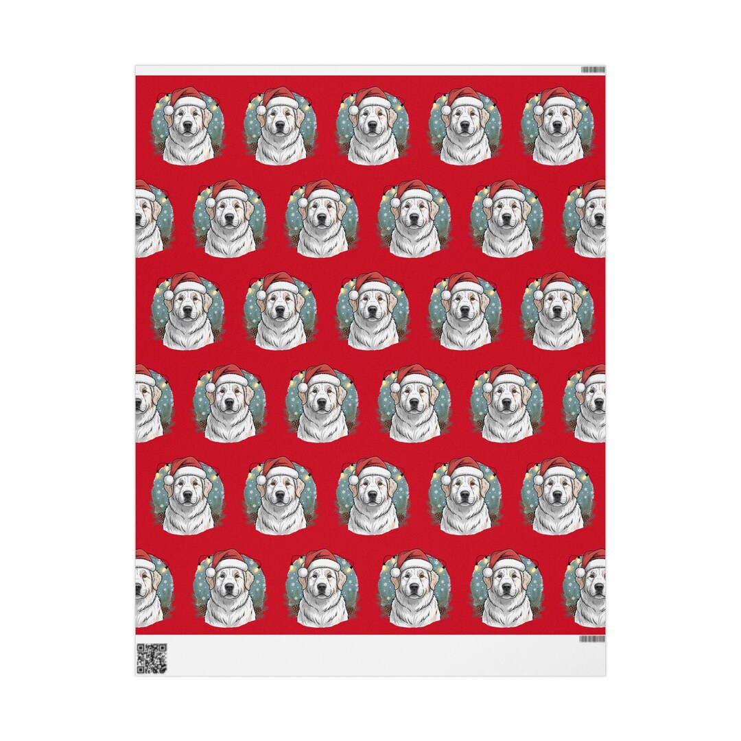Great Pyrenees Festive Christmas Wrapping Paper - Etsy