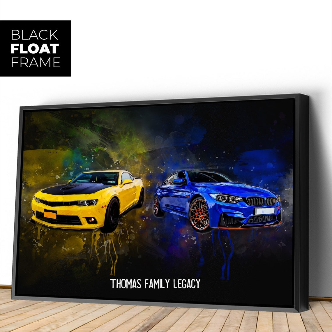 Custom Car Portrait Combine Pictures Merging Photos of Car - Etsy