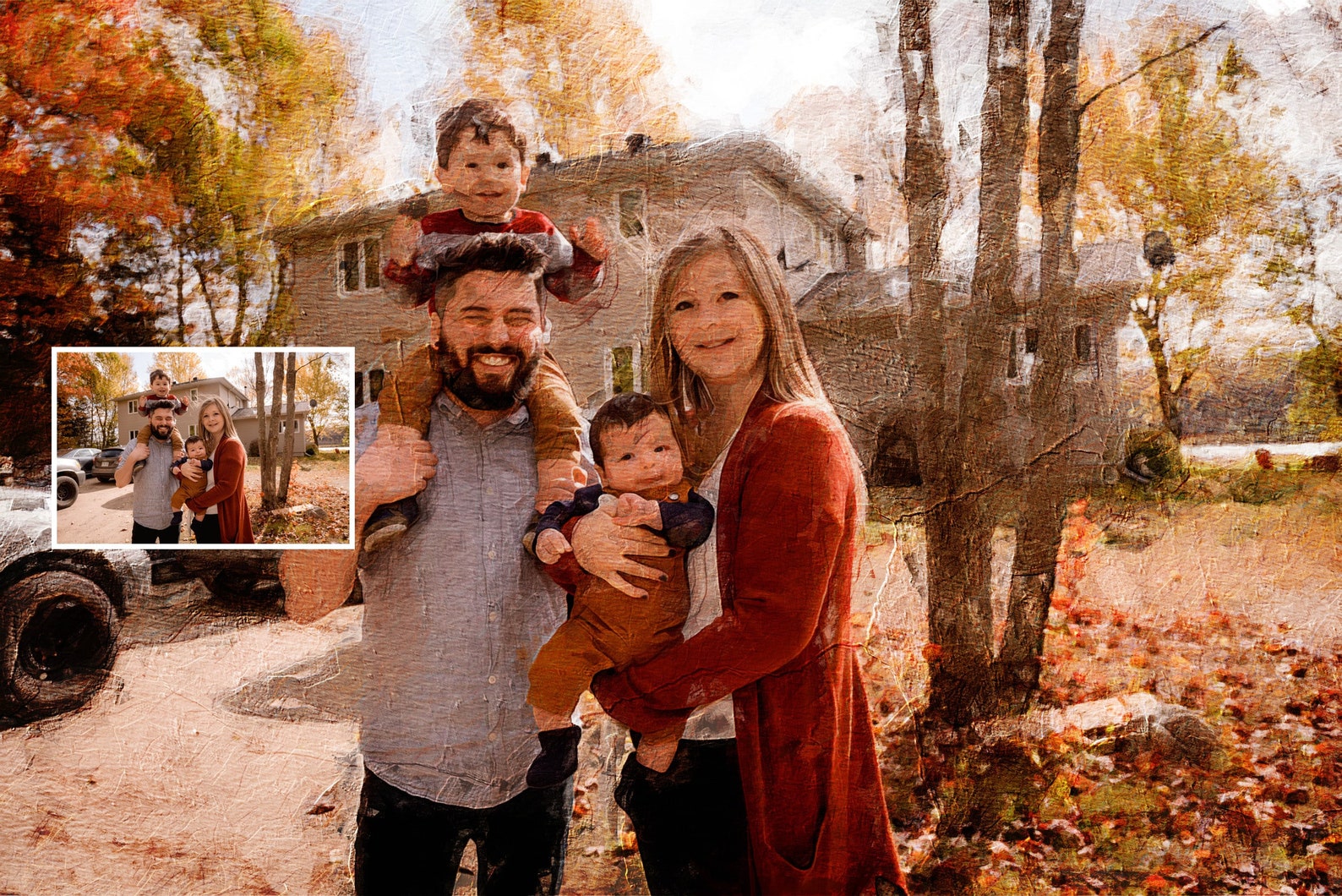 Custom Home Portrait Painting From Photo | New Home Portrait | Realtor ...