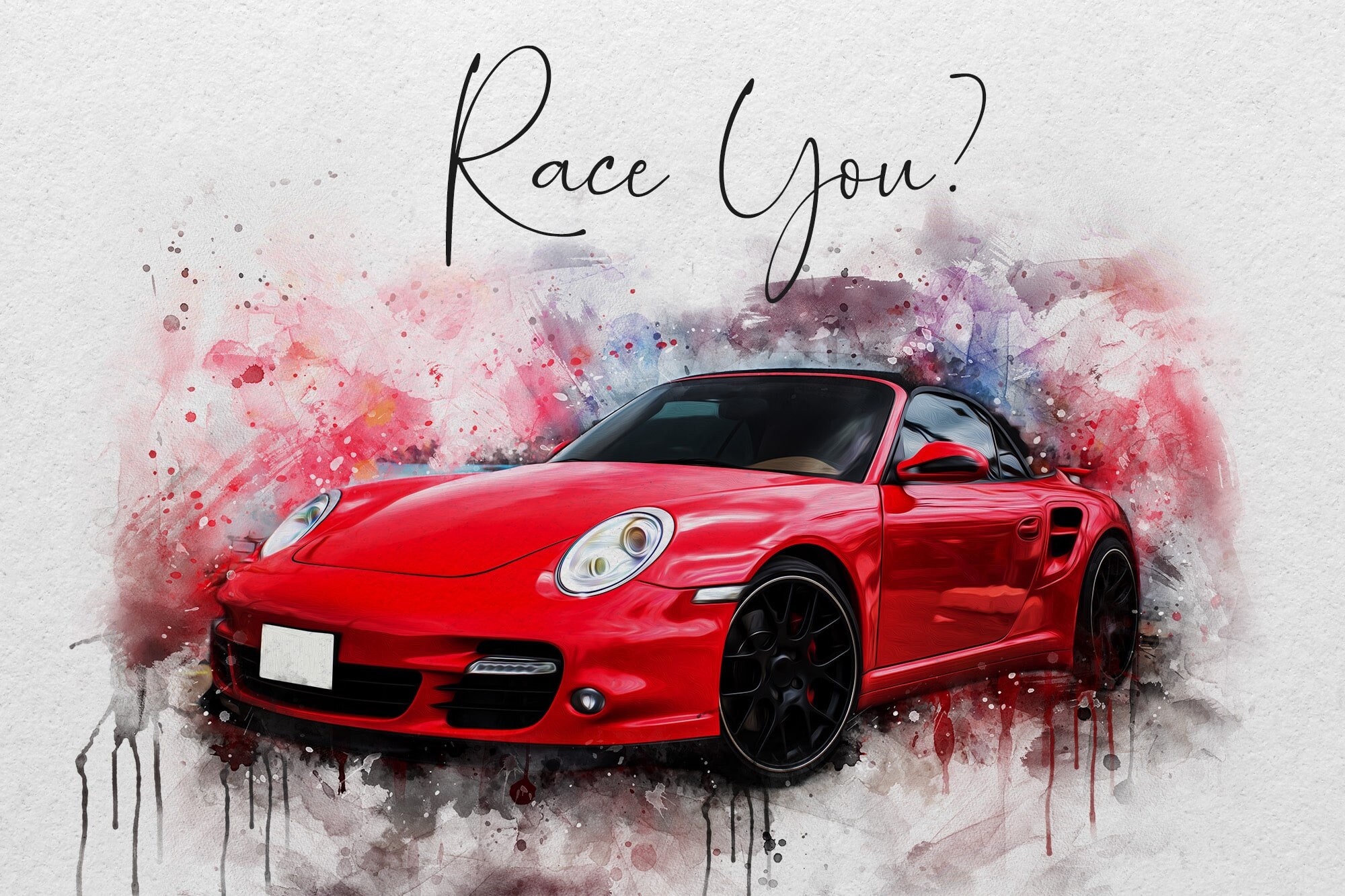 Car Watercolor From Photo Portrait Car Painting From Photo | Etsy