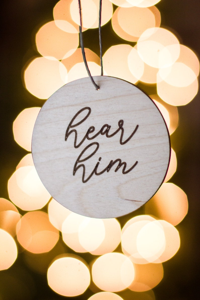 Hear Him Ornament, Primary Kids Gift, Relief Society Gift, LDS Primary ...