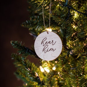 Hear Him Ornament, Primary Kids Gift, Relief Society Gift, LDS Primary ...