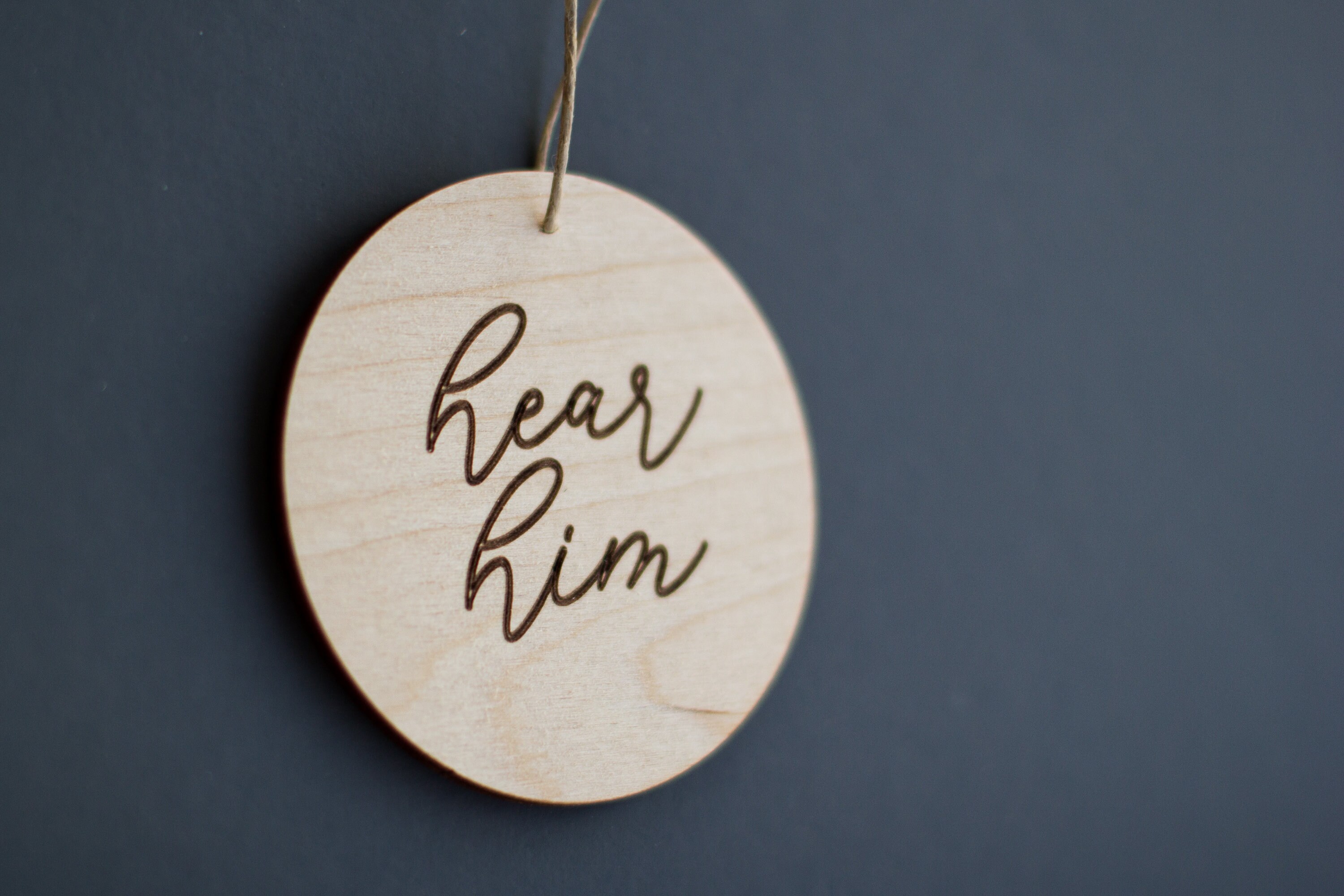 Hear Him ornament primary kids gift relief society gift LDS | Etsy