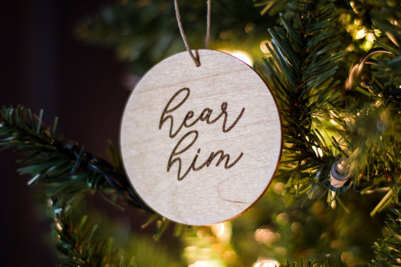 Hear Him Ornament, Primary Kids Gift, Relief Society Gift, LDS Primary ...