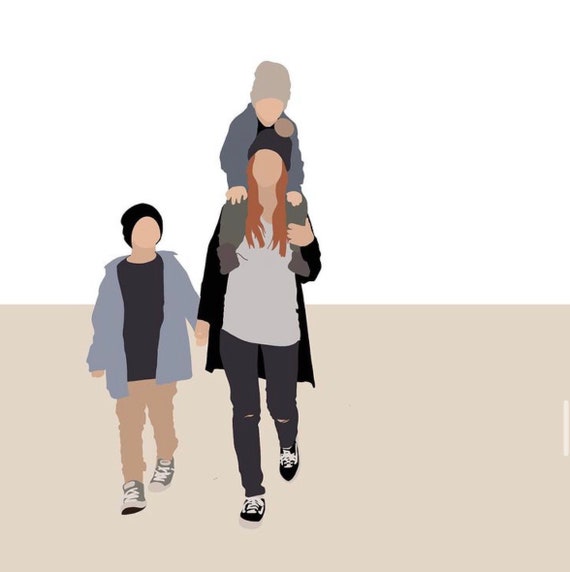 Faceless Portrait Personalized Digital Download - Etsy