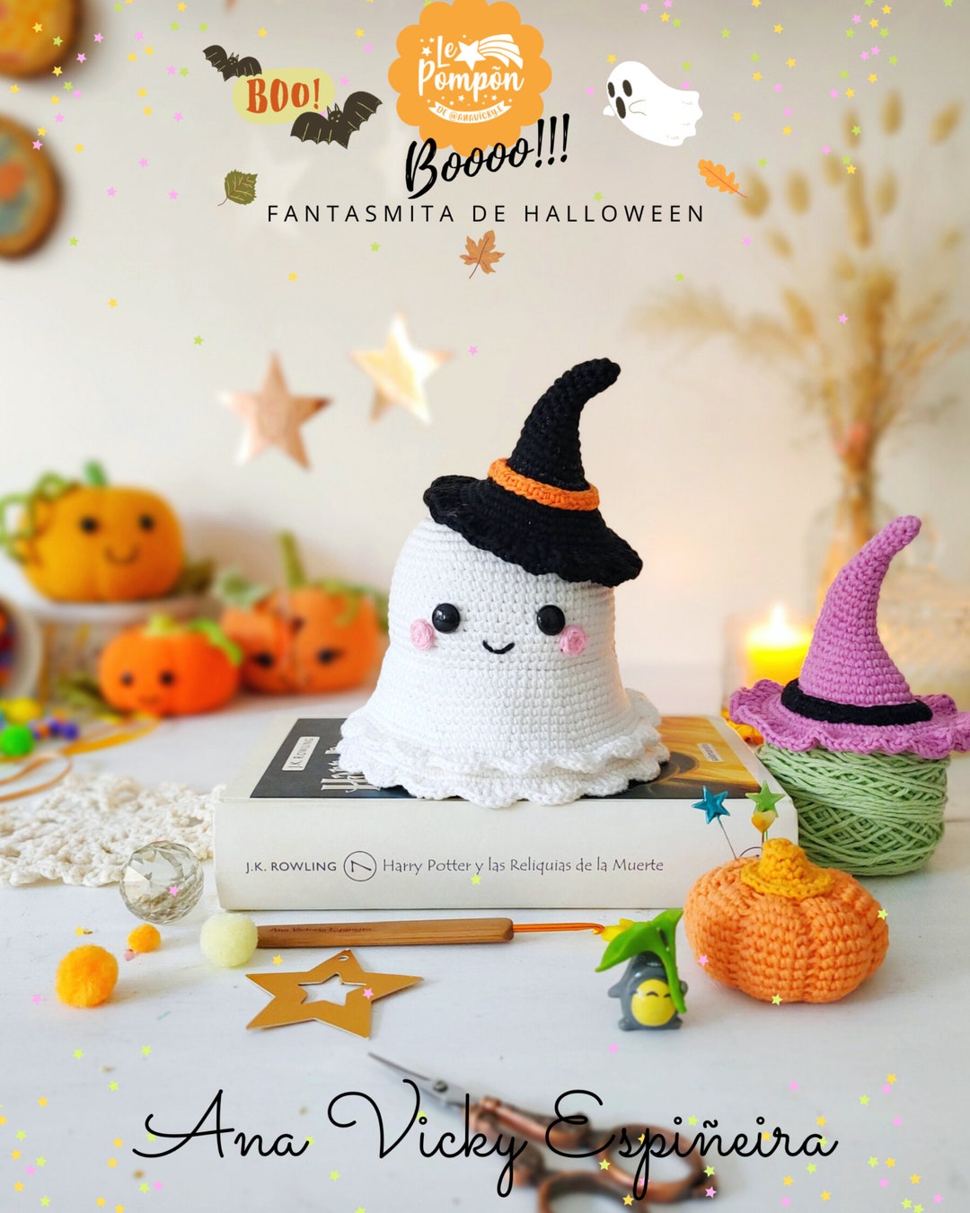 Boooo, Halloween Ghost Amigurumi Pattern - Etsy