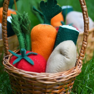Wool Felt Vegetable Set | Sustainable 100% Wool Felt | Wool Food | Toy ...