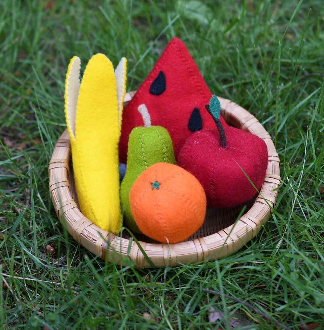 Wool Felt Fruit Set: Sustainable Handmade Play Food, Home Decor ...