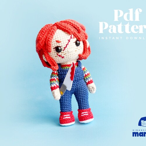 Crochet Doll Amigurumi Pattern Chucky PDF Pattern English - Etsy