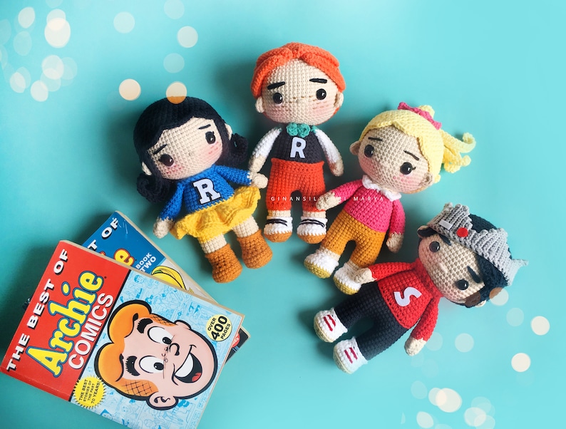 Archie and Friends Amigurumi Pattern, Pdf Pattern, English - Etsy