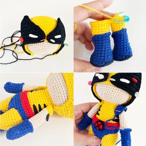 Crochet Doll Amigurumi Pattern Wolverine, PDF Pattern, English - Etsy