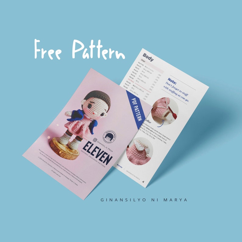 Crochet Doll Amigurumi Pattern Eleven / PDF Pattern | Etsy