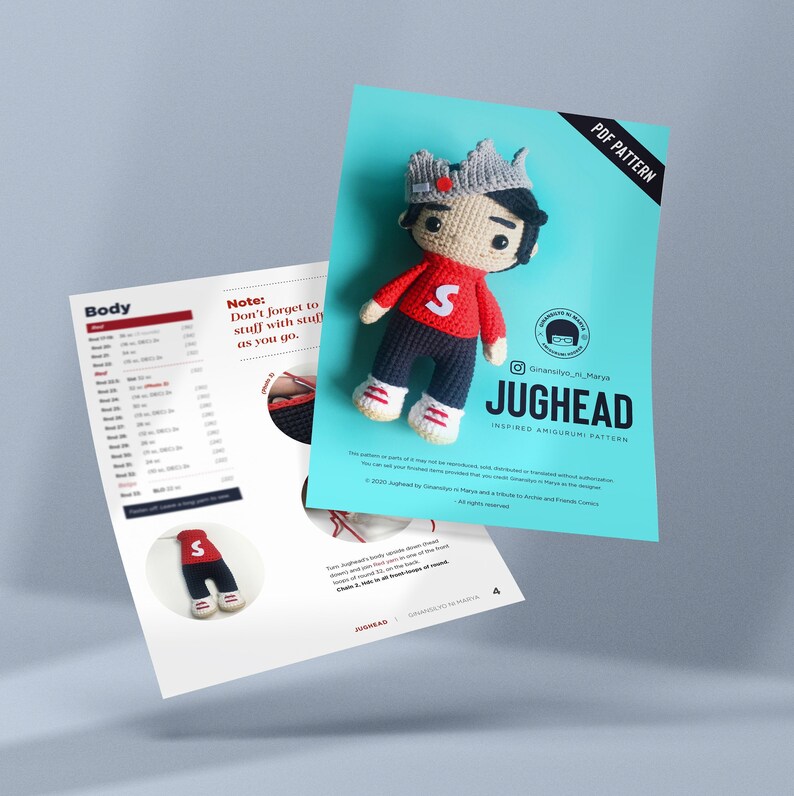 Archie and Friends Amigurumi Pattern, Pdf Pattern, English - Etsy