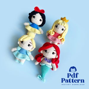 Crochet Doll Amigurumi Pattern Fairytale Princess, PDF Pattern, English ...