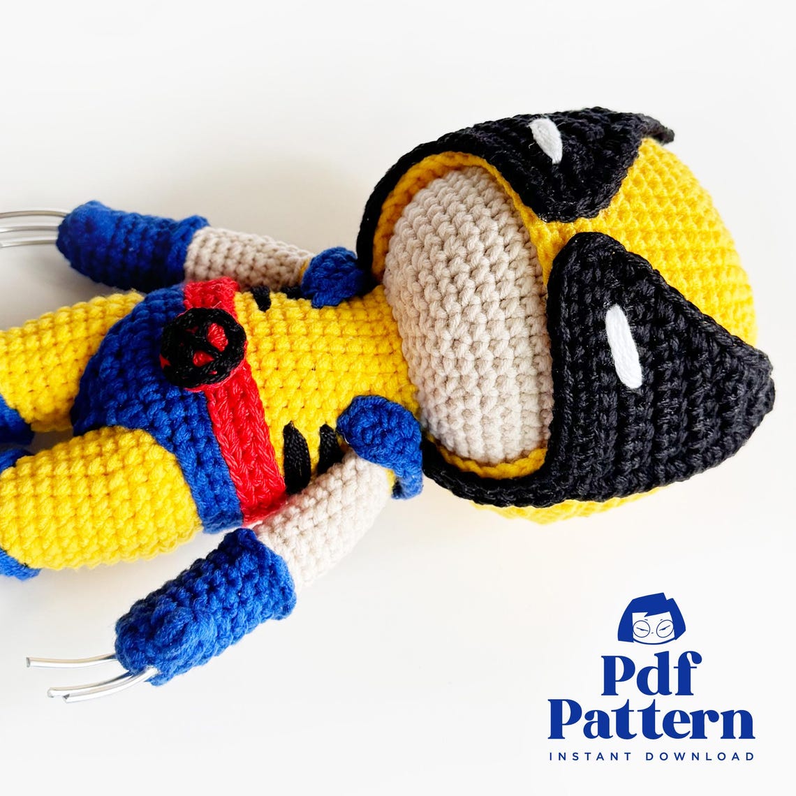 Crochet Doll Amigurumi Pattern Wolverine, PDF Pattern, English - Etsy