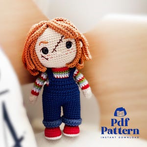 Crochet Doll Amigurumi Pattern Chucky Doll, PDF Pattern, English ...