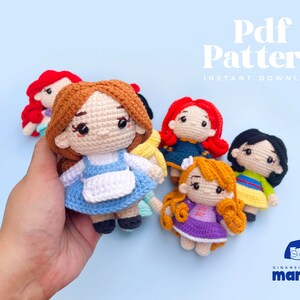 Crochet Doll Amigurumi Pattern Fairytale Princess 2 PDF - Etsy