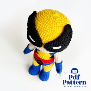 Crochet Doll Amigurumi Pattern Wolverine, PDF Pattern, English - Etsy