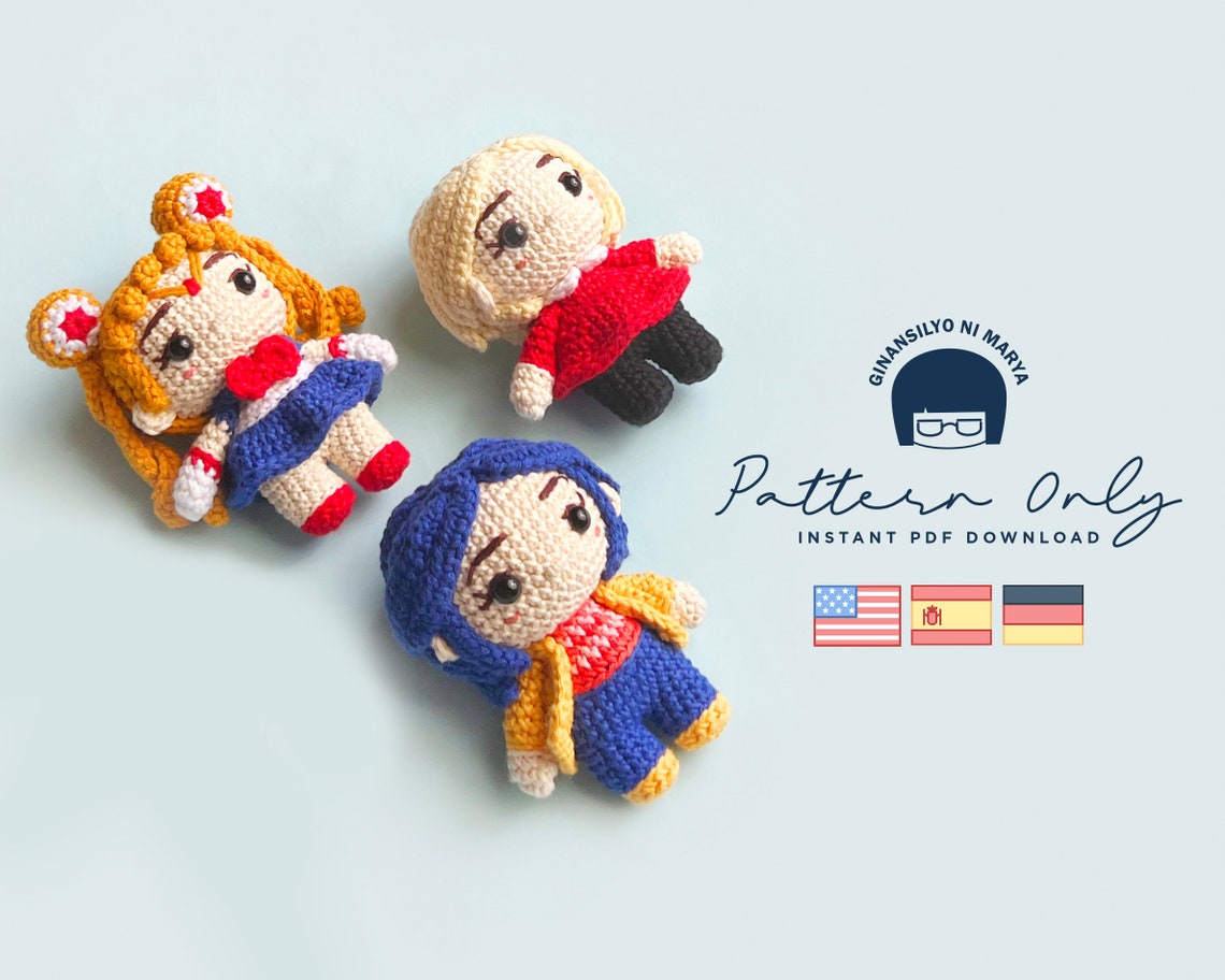 Amigurumi Pattern Girl Friends Crochet Doll PDF Pattern - Etsy