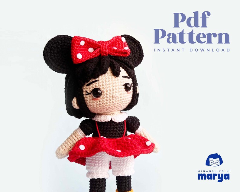 Crochet Doll Amigurumi Pattern Mimi and Mikey, PDF Pattern, English - Etsy