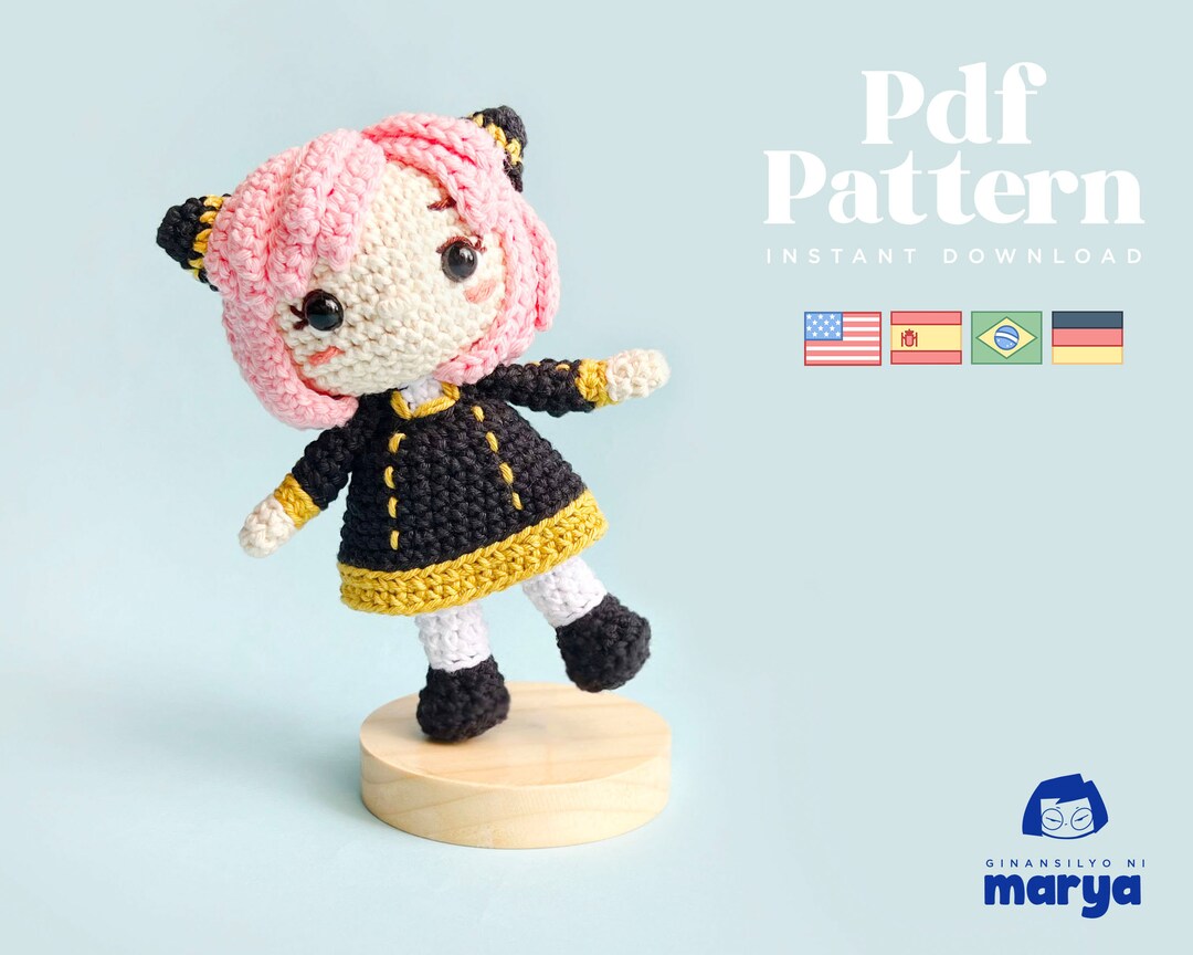 Crochet Doll Amigurumi Pattern Telepath Girl, PDF Pattern, English ...