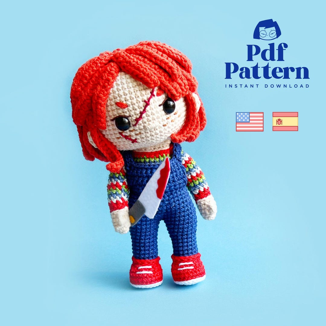Crochet Doll Amigurumi Pattern Chucky, PDF Pattern, English, Spanish - Etsy