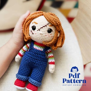 Crochet Doll Amigurumi Pattern Chucky Doll, PDF Pattern, English ...