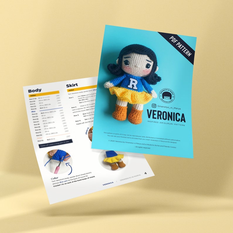 Archie and Friends Amigurumi Pattern, Pdf Pattern, English - Etsy