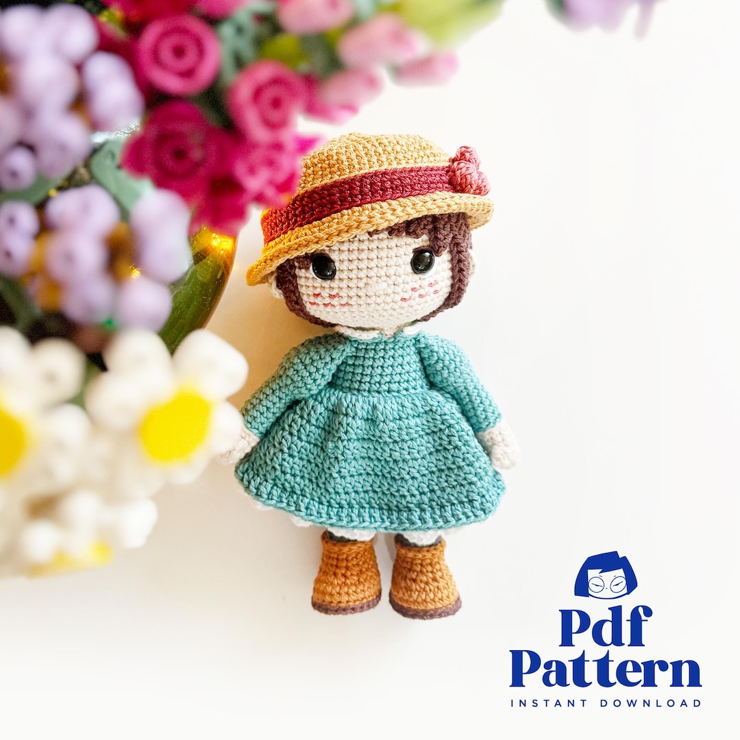 Crochet Doll Amigurumi Pattern Charmed Girl, PDF Pattern, English - Etsy