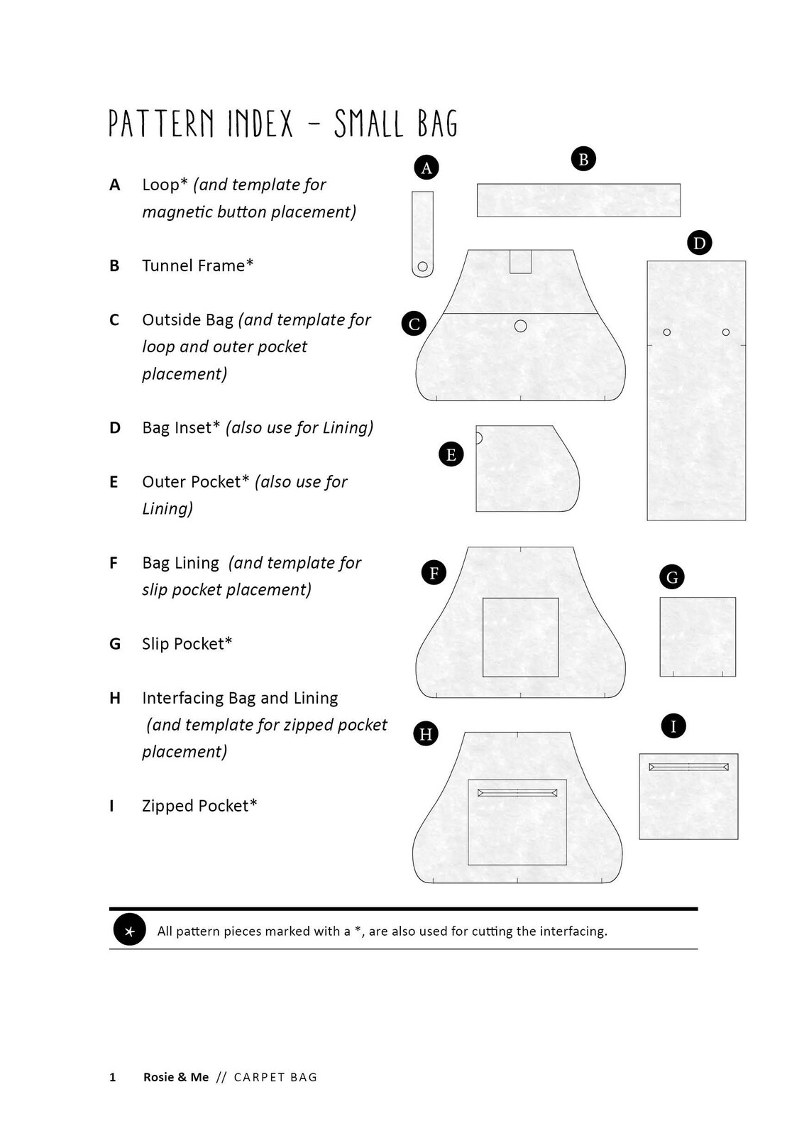 Carpet Bag Pattern L PDF Sewing Pattern L Includes Two Sizes L Instant ...