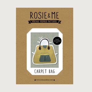 Carpet Bag Pattern L PDF Sewing Pattern L Includes Two Sizes L Instant ...