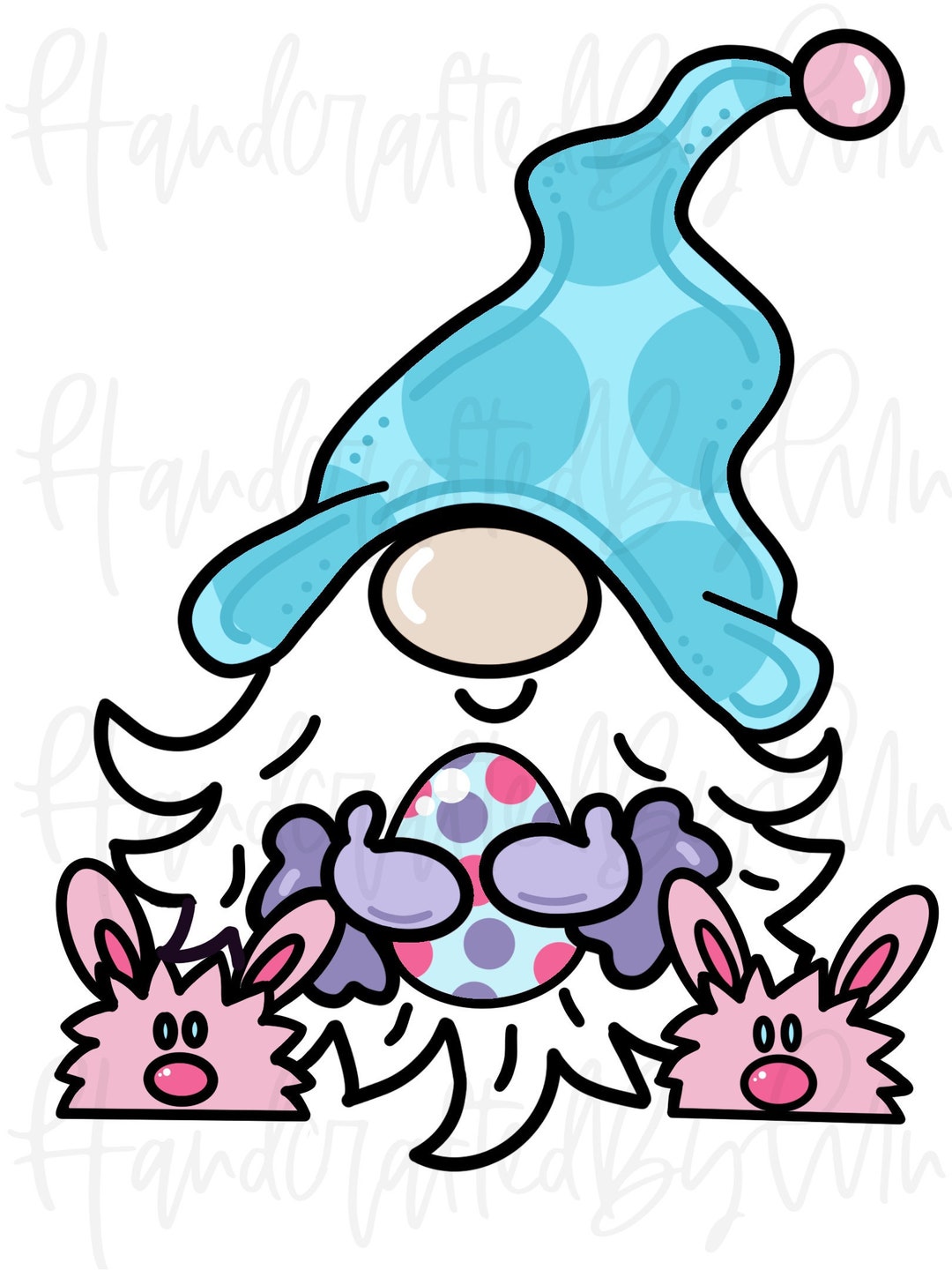 Easter Gnome Door Hanger Template. - Etsy