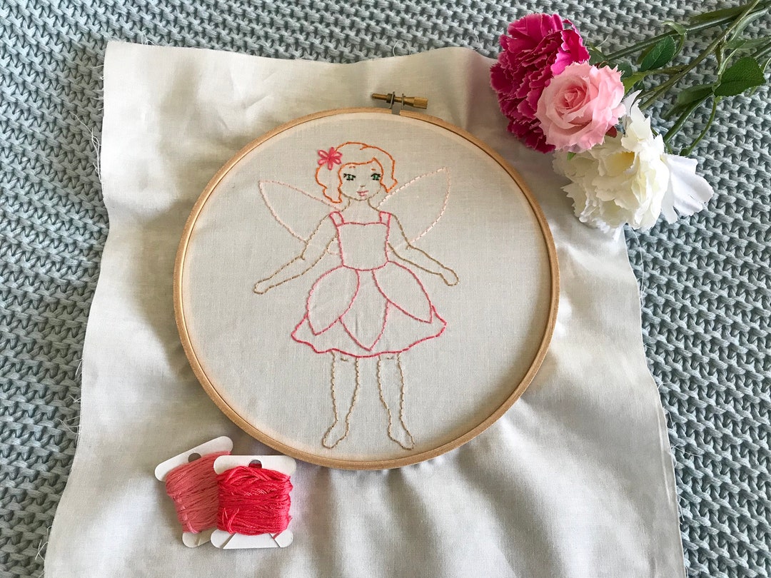 Flower Fairy Embroidery - Etsy