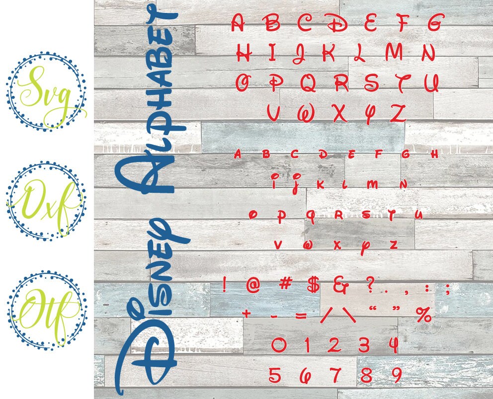 Disney font svg Disney alphabet svg Disney svg Files for | Etsy