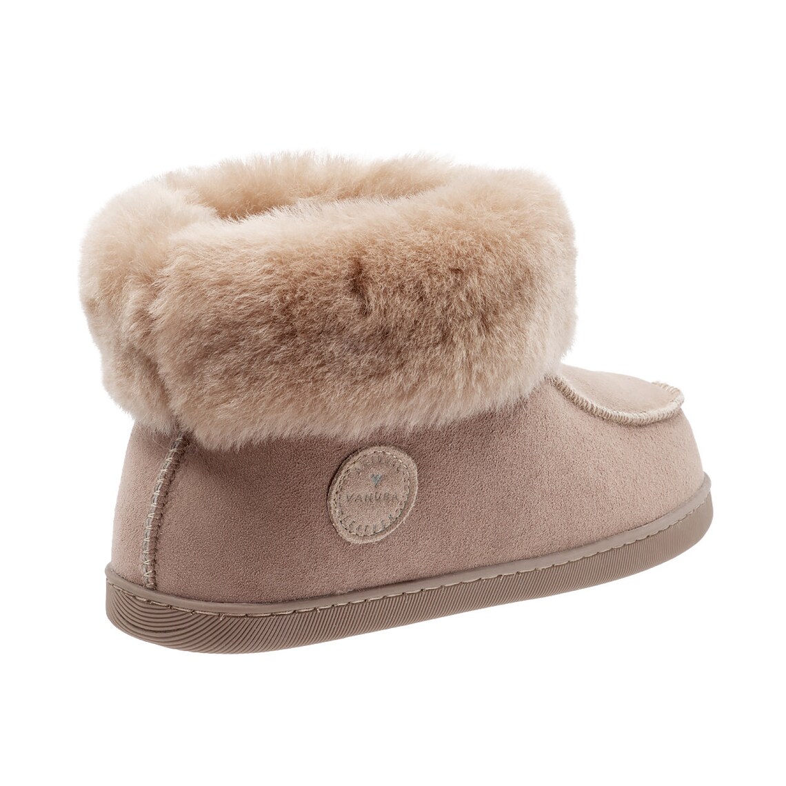 Men’s Sheepskin Wool Slippers – Cozy Ankle-high Leather House Shoes ...