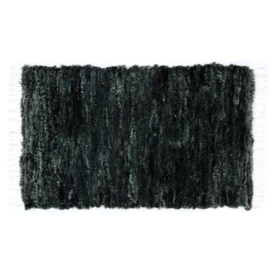Handwoven Luxury Sheepskin Rug 60 X 100cm, Natural Carpet Zero Waste ...